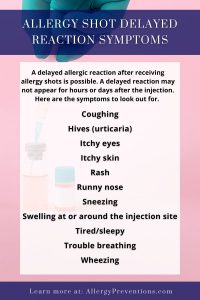 Delayed Reaction After Allergy Shots - Allergy Preventions